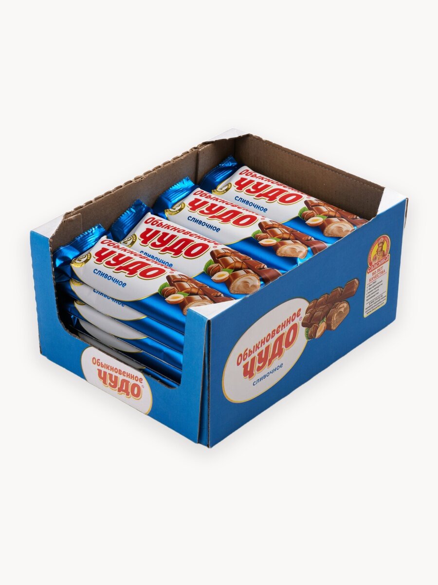 Батончики Славянка "Обыкновенное Чудо", вафельные, 55г, 24шт