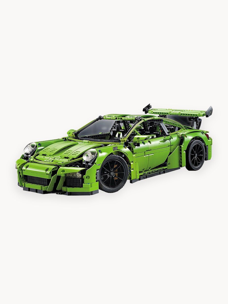 Конструктор Гоночная Porsche 911 GT3 RS зеленый , 2728 дет ( набор / подарок для мальчиков и девочек / подарок ребенку)