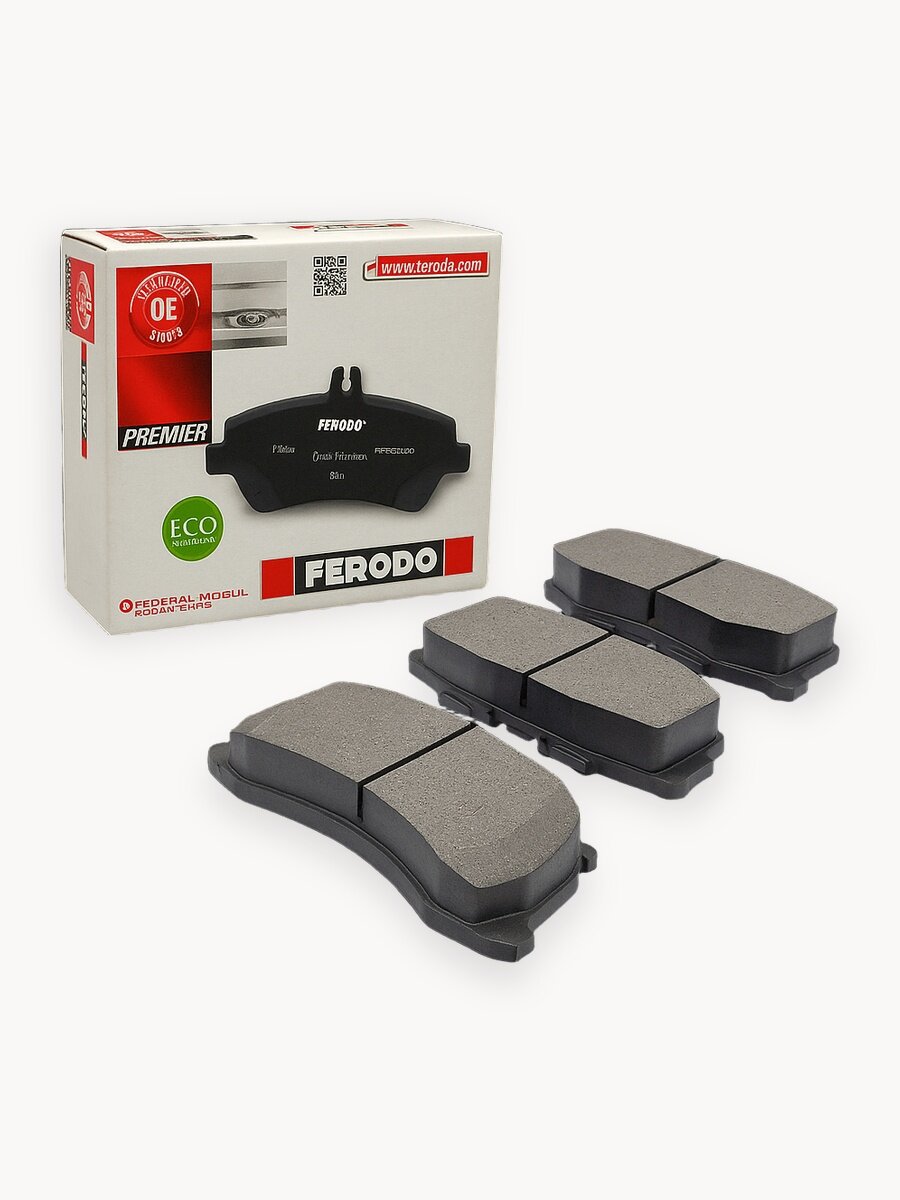 Колодки тормозные передние (керамика) FERODO для а-м VAZ 2108 2115 Granta Kalina Priora OEM: FDB527
