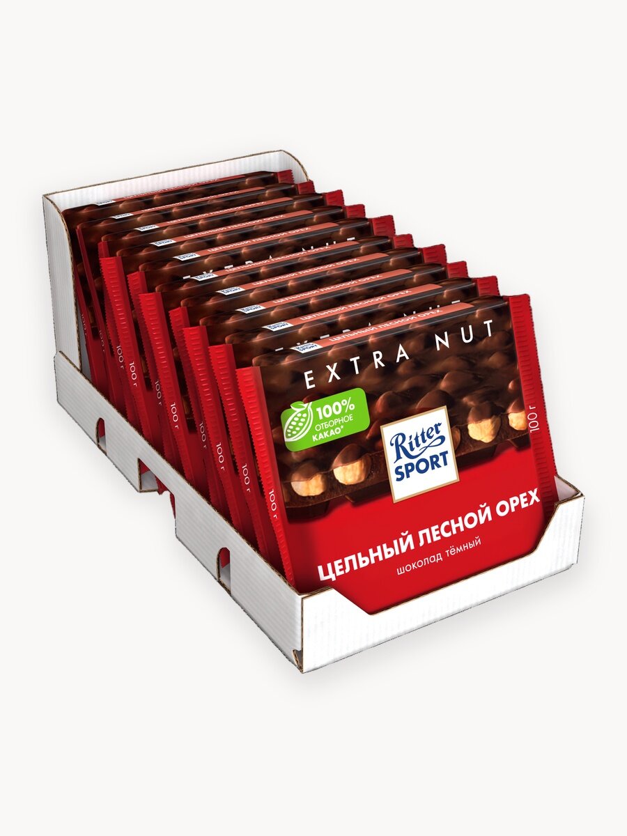 RS Шоколад Extranut тем Лесной орех 10*100г
