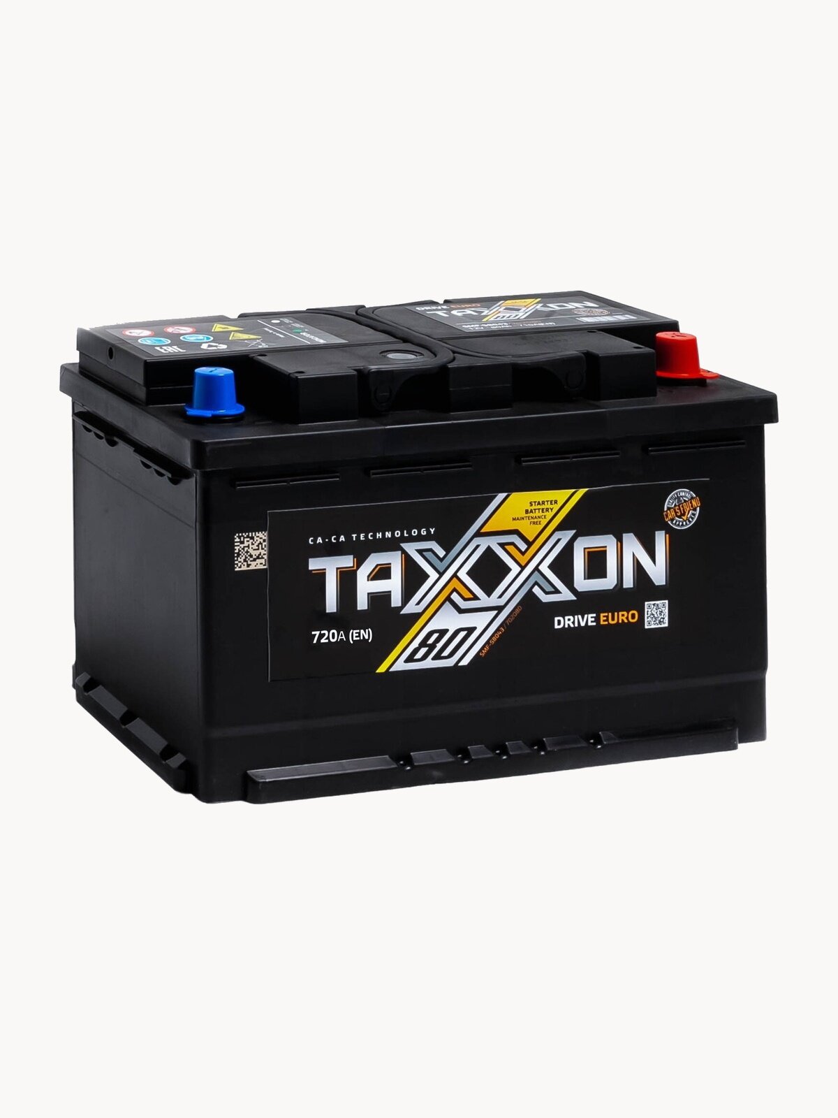 Аккумулятор автомобильный TAXXON 80ач, обратная полярность, на Kia Sportage IV 2.0л бензин (150 л. с.)