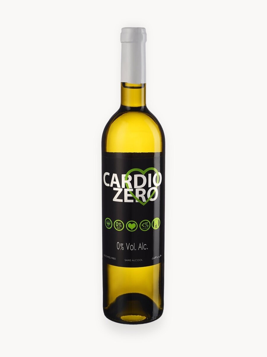 Безалкогольное вино Cardio Zero White, Кардио Зеро Вайт, белое сухое 750 мл.