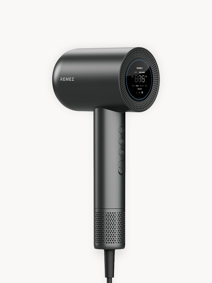 Фен-стайлер для волос REMEZ Model S+ с расширенной комплектацией, графит