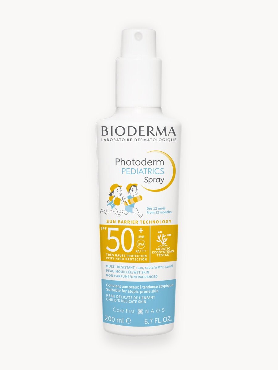 BIODERMA Photoderm Pediatrics Солнцезащитный спрей для детей SPF 50+, 200 мл