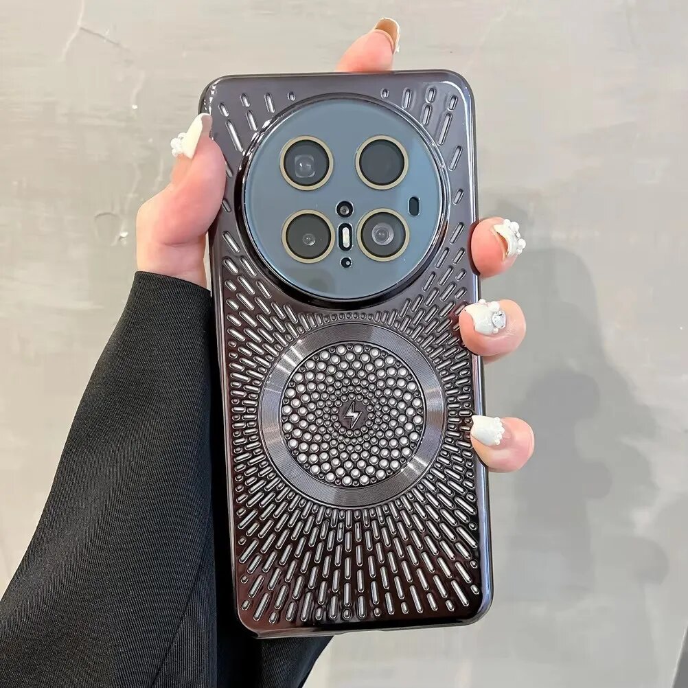 Рассеивающий чехол для Huawei Mate 70 Pro 60 Pro + Pura 70 Pro 70, защитный чехол для объектива без подсчета, маленькие отверстия, ледяное сердце