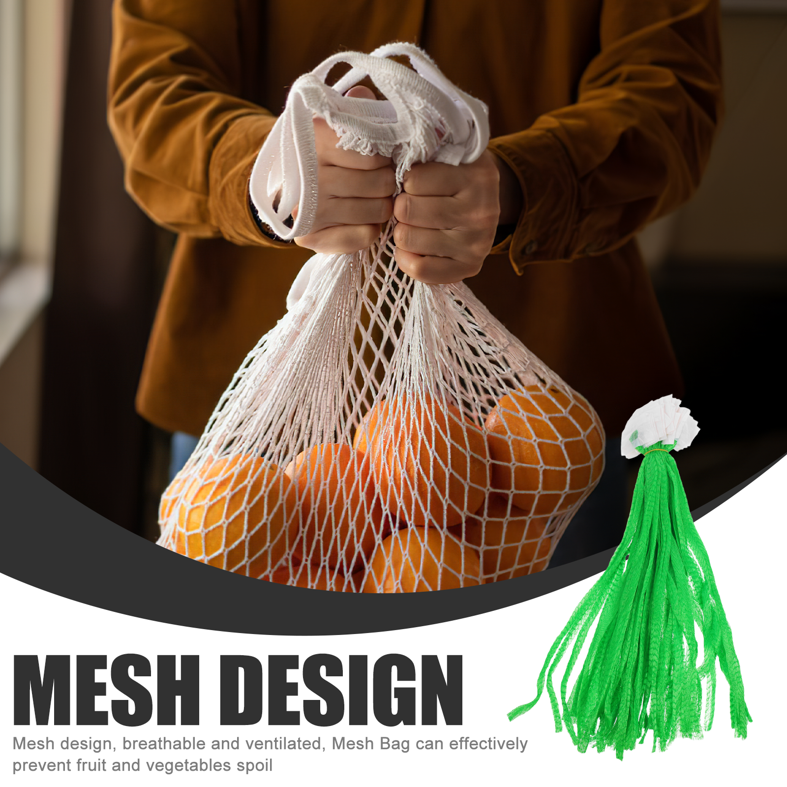 100 Штук Сетчатые Сумки Для Продуктов Переносные Вентилируемые Мешки Для Фруктов И Овощей 40X14X0 1Cm