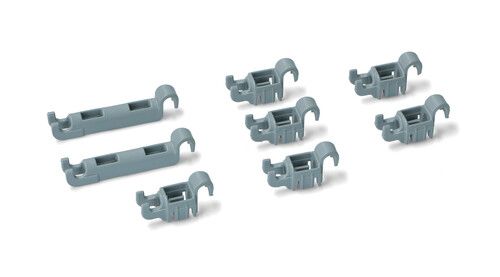 Набор креплений складных элементов нижней корзины для ПММ Bosch, Siemens 00611472, DWB917BO