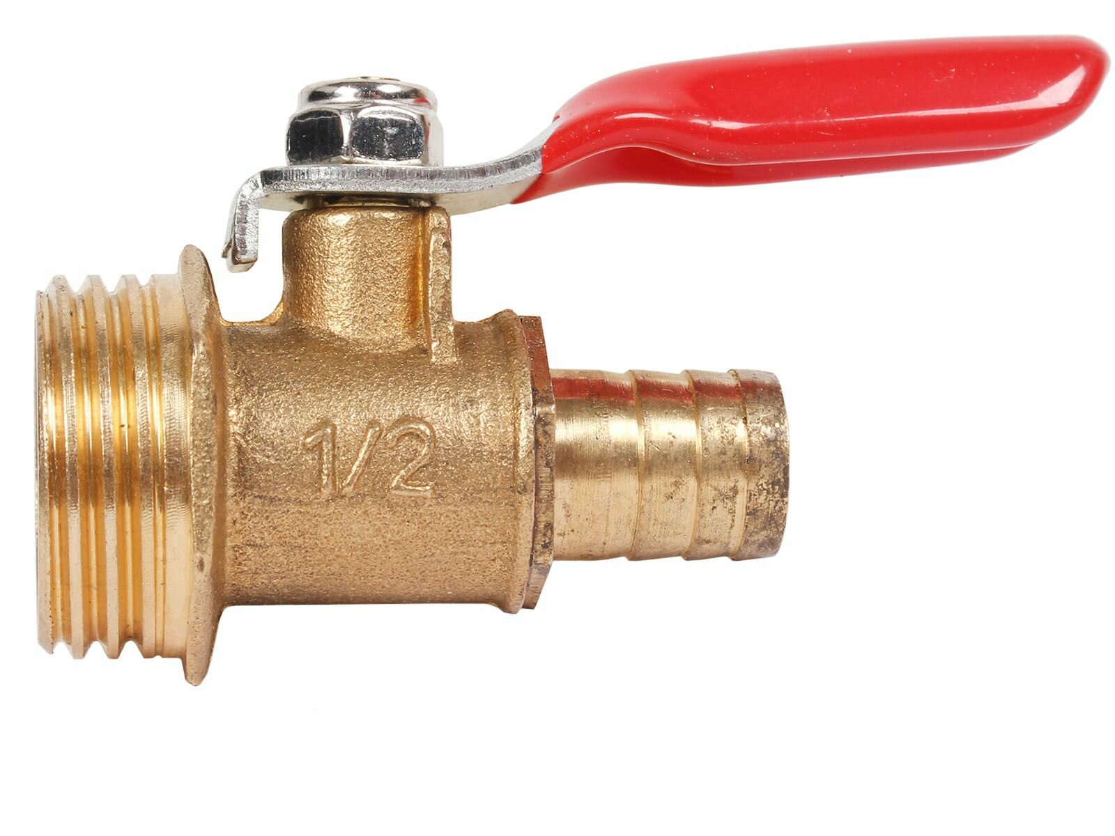 Кран шаровый М1/2 - штуцер под шланг 10мм ANROKEY