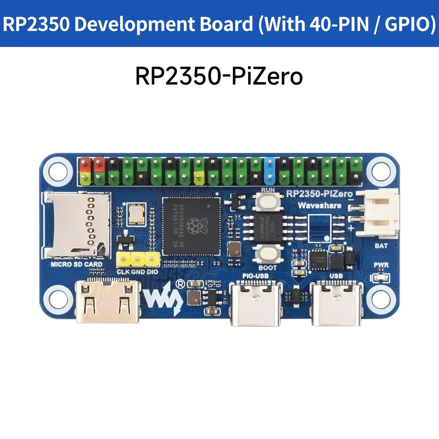 Waveshare RP2350-PiZero плата разработки