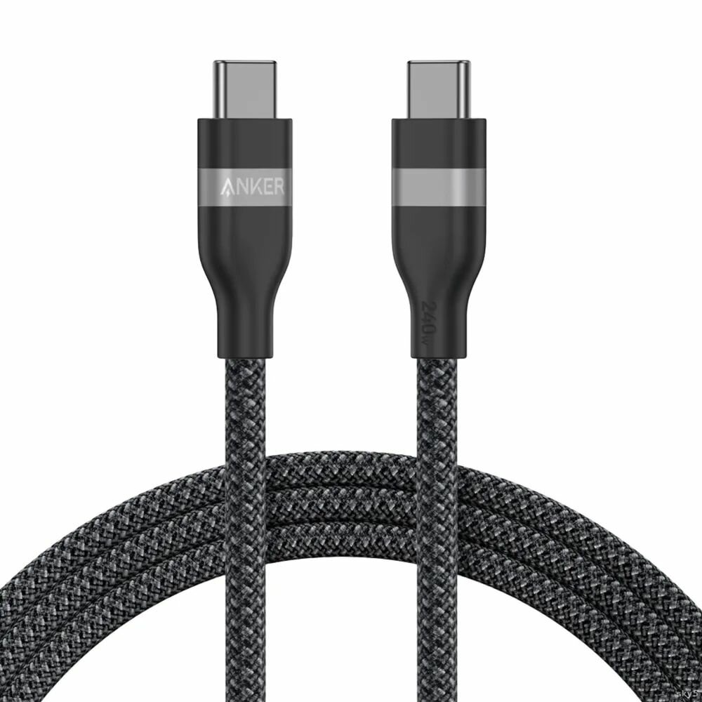 Кабель для мобильных устройств USB Type-C/USB Type-C, 0.9 м 240W, черный