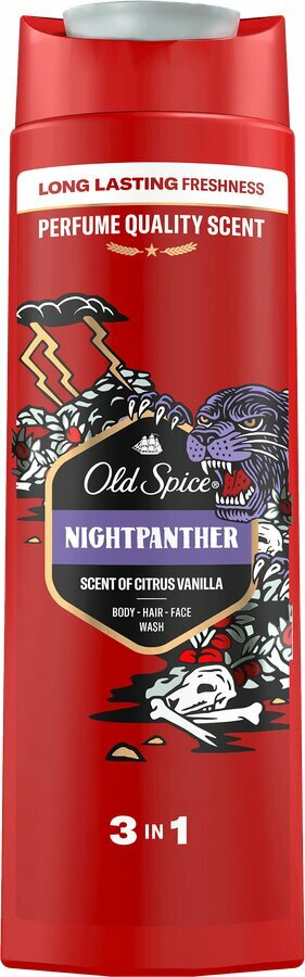 Гель для душа-шампунь мужской OLD SPICE Nightpanther, 400мл