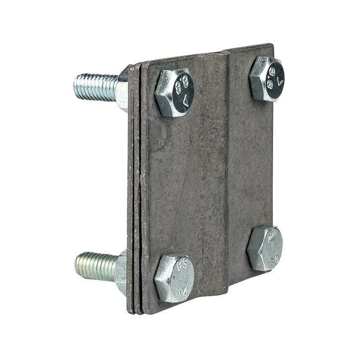 Полоса-проводник EKF PROxima, зажим полоса 40, прут 10, 3 пластины 70x70 мм, HZ