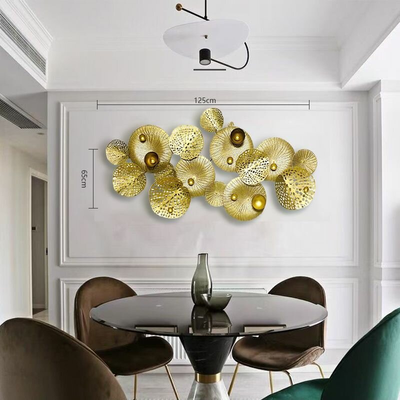 Панно на стену декоративное, декор для комнаты, панно металлическое на стену Арт-Деко 157х73см