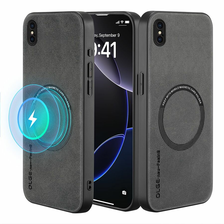 Чехол-Case MagSafe чехол для Apple iPhone Xs Max (айфон Xc макс) Нескользящий и удобный