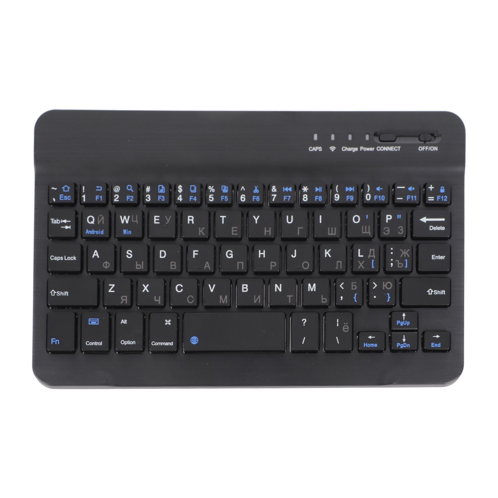 Russian Keyboard, Rechargeable Low Consumption Bluetooth Portable Wear-resistant Energy-saving Ultra Thin for Tablet Notebook Desktop Computer