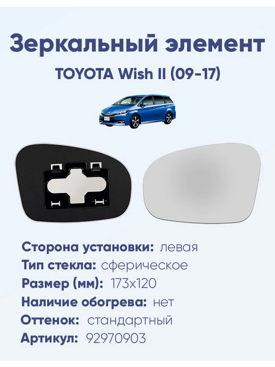 Зеркало TOYOTA Wish II (09-17) 92970903