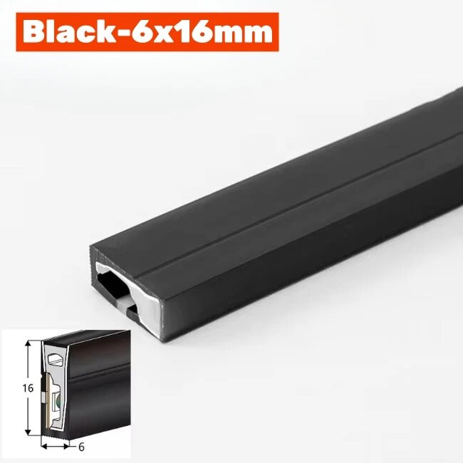 Khelse силиконовая светодиодная лента 1-5 м черного цвета 0616 For PCB8mm, 3 м, NO LED-Only Tube