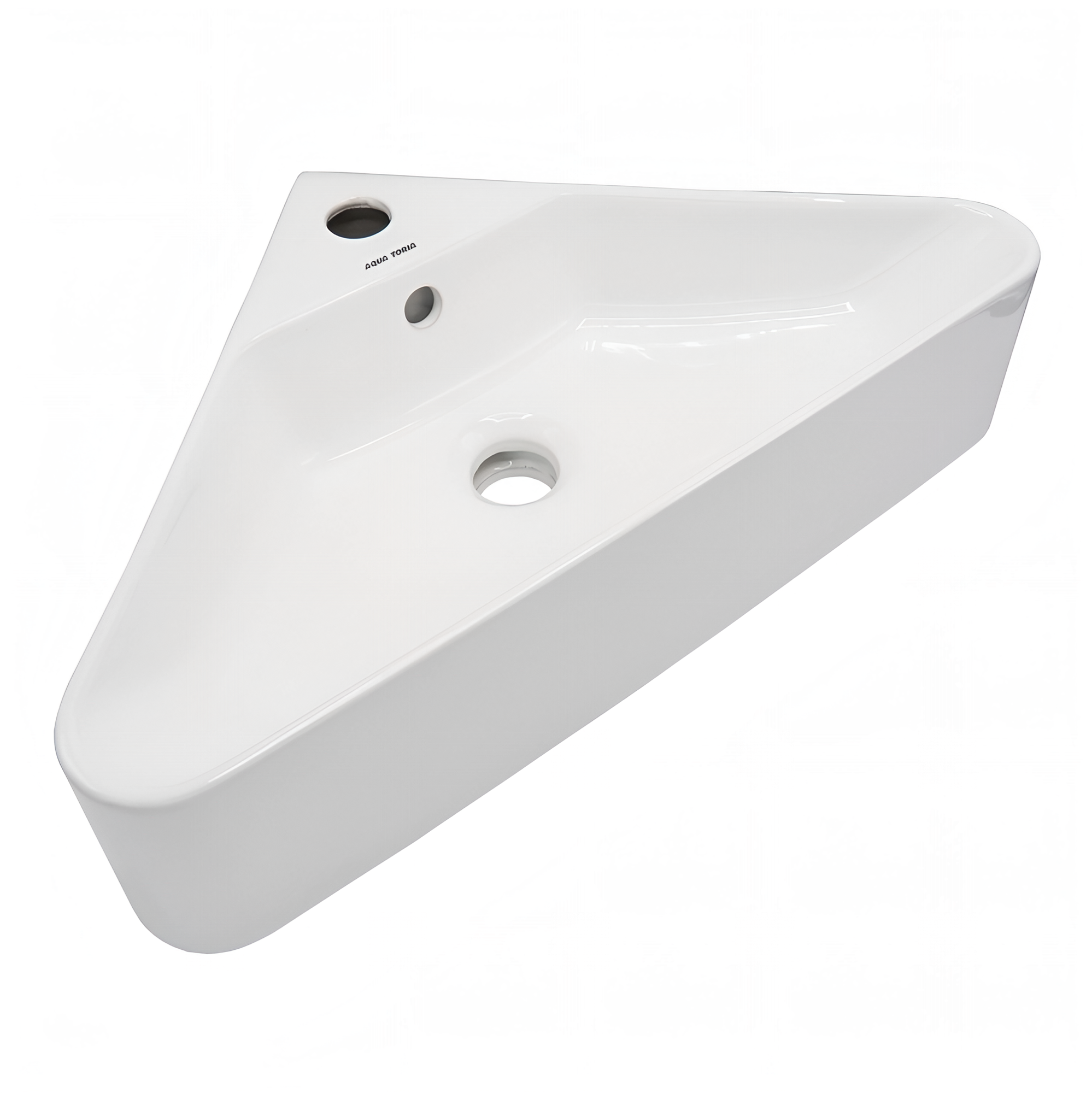 Накладной умывальник Aqua Toria "Париж" JT-1045, фарфор, белый, 560 х 340 х 130 см.