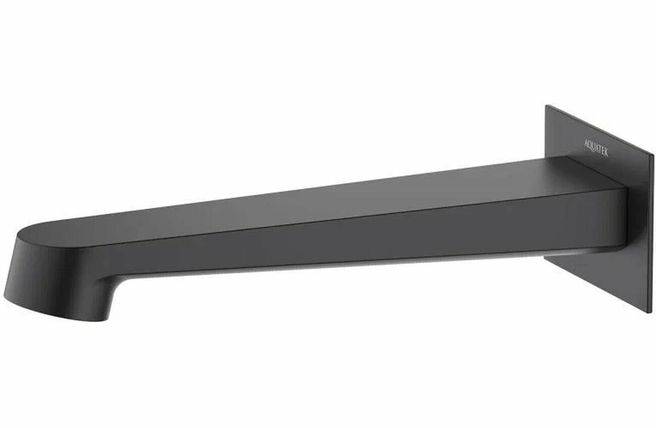 Излив для ванны встраиваемый Aquatek Оберон AQ1241MB черный, латунный