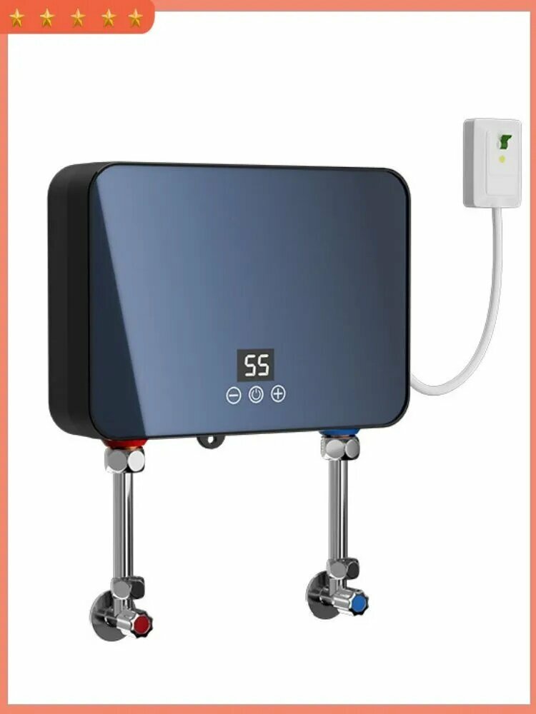 Мгновенный водонагреватель под раковину 6000W, мини, безнакопительный, защита от протекания тока, для кухни и ванной