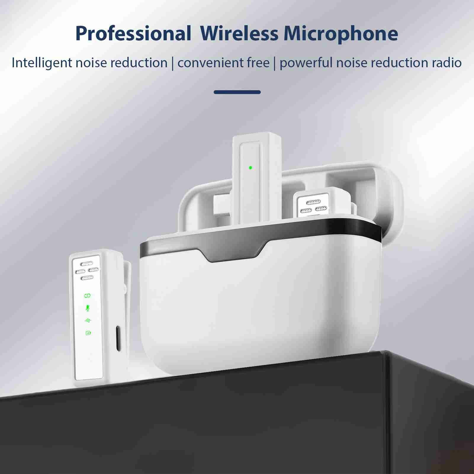 Микрофон петличный портативный Plug and Play 2.4G беспроводной микрофон с шумоподавлением для телефона с прямой трансляцией