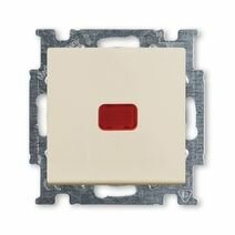ABB Basic 55 Переключатель 1-клавишный с подсветкой бежевый 2CKA001012A2150 (1012-0-2150)
