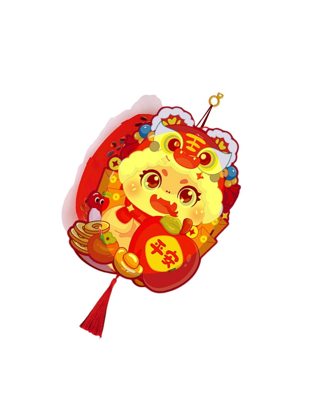 Светодиодные фонарики Год Змеи Украшение на китайский Новый год для детей и взрослых