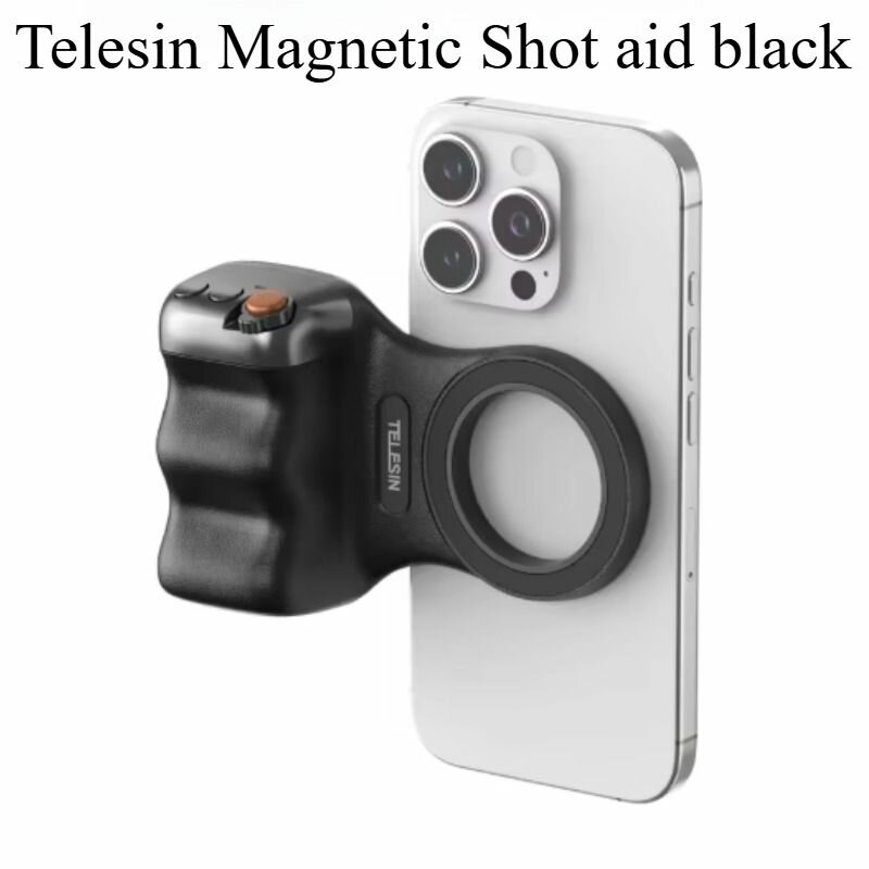 Магнитный держатель для камеры телефона Telesin Fun shot Magnetic Grip2 black Phone Camera Shoot Hand Grip2, совместимый с iPhone Magsafe и Android