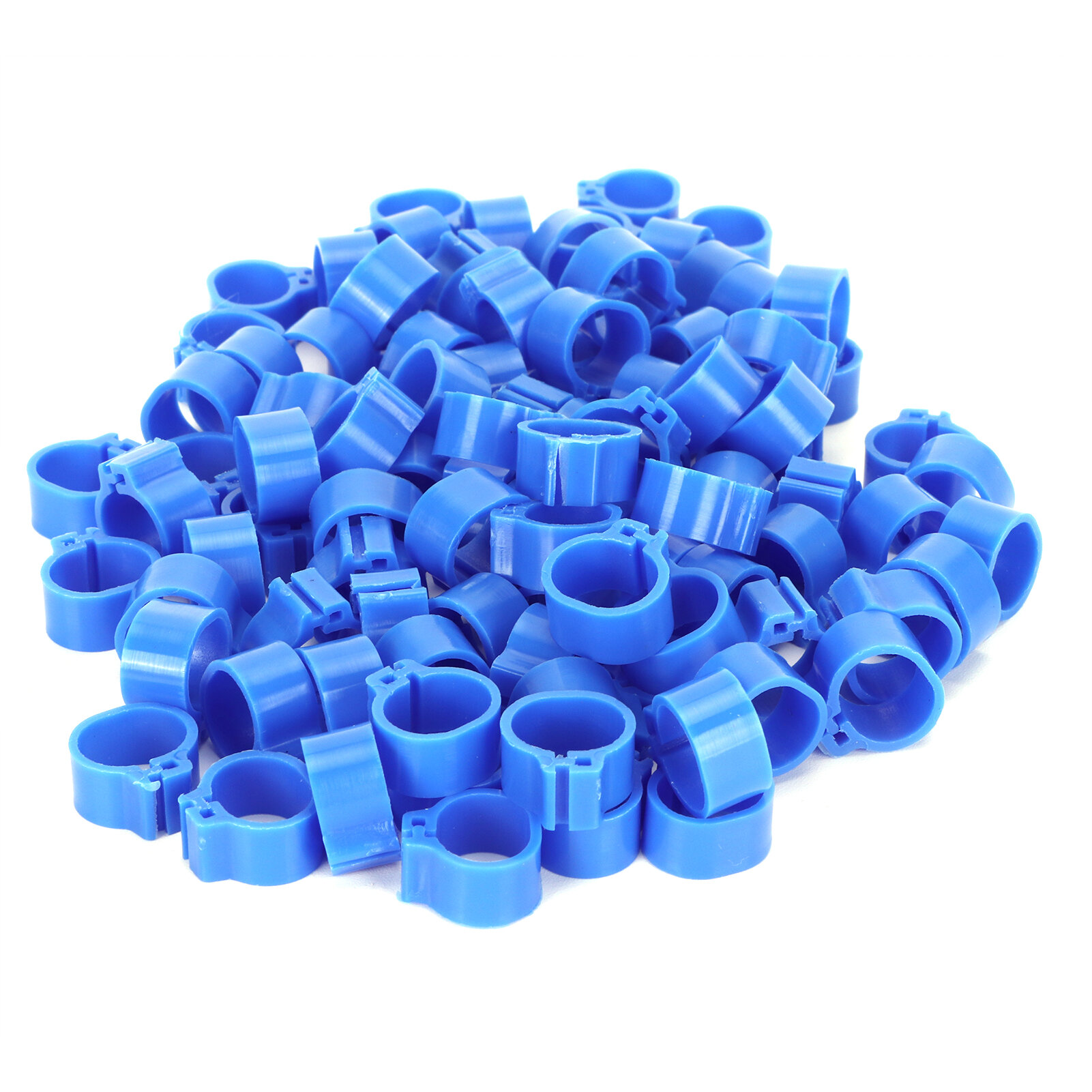 200 шт, 10 мм, кольцо для ног с голубями без слов, зажим для ног птицы, идентификационное кольцо, принадлежности для птиц, синий