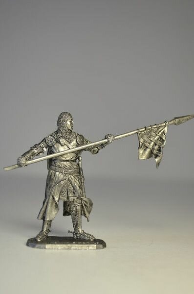 Коллекционный оловянный солдатик фигурка Рыцарь Sir William de Fitzralph, 1323 г.