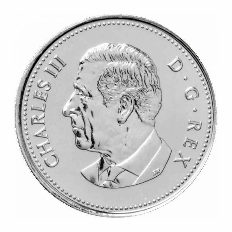 50 центов Канады 2025 г. Карл III