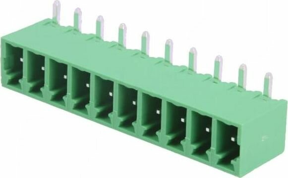 Разъемный клеммник DEGSON 15EDGRC-3.81-10P-14-00A(H) полюс 10 угловой 90 град. гнездо 1 шт