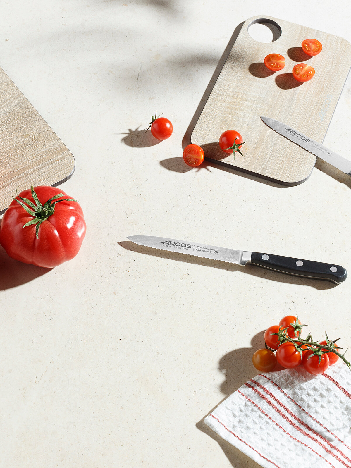 Arcos Opera Нож кованый серрейторный 13см с ручной заточкой SilkEdge 12 градусов, Испания