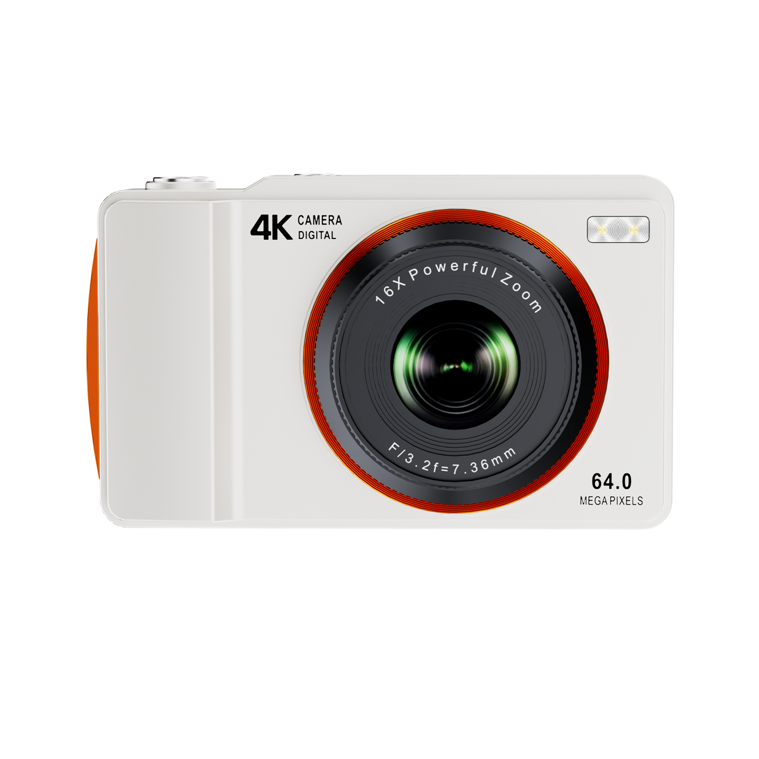 Камера цифровая H14 CCD для фотографии и видеозаписи с 2.4-дюймовым экраном, двойной камерой, автофокусом AF, и студенческая версия, включая ремень для шеи + 32GB карту памяти + кардридер