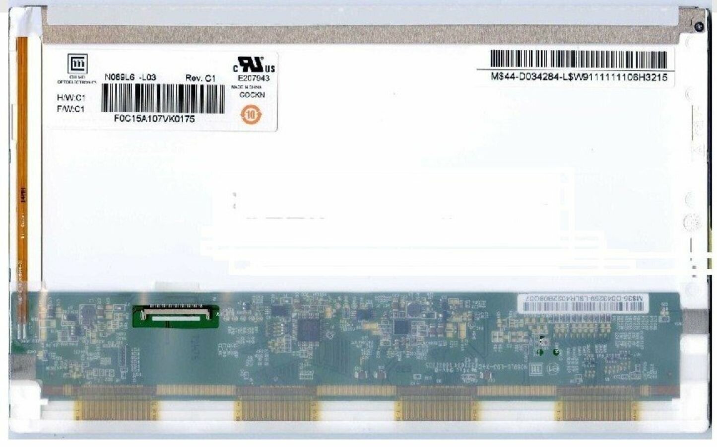 Матрица совместимая с N089L6-L03, 8.9" дюйма, Chi Mei (CMO), WSVGA (1024x600), Светодиодная (LED)