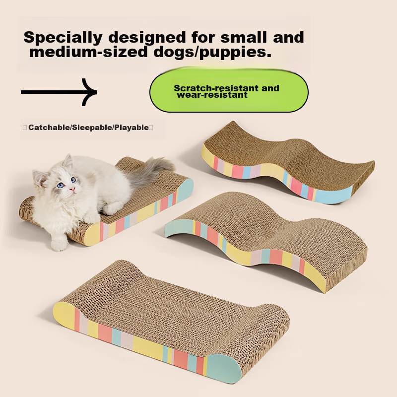 Miaoxianer Cat Scratching Board, Claw Sharpener, Corrugated Paper Cat Scratcher, Durable Cat Toy, Cat Supplies