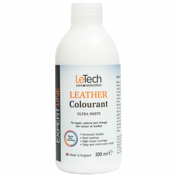 Краска для кожи Leather Colourant Ultra White EXPERT LINE 200мл