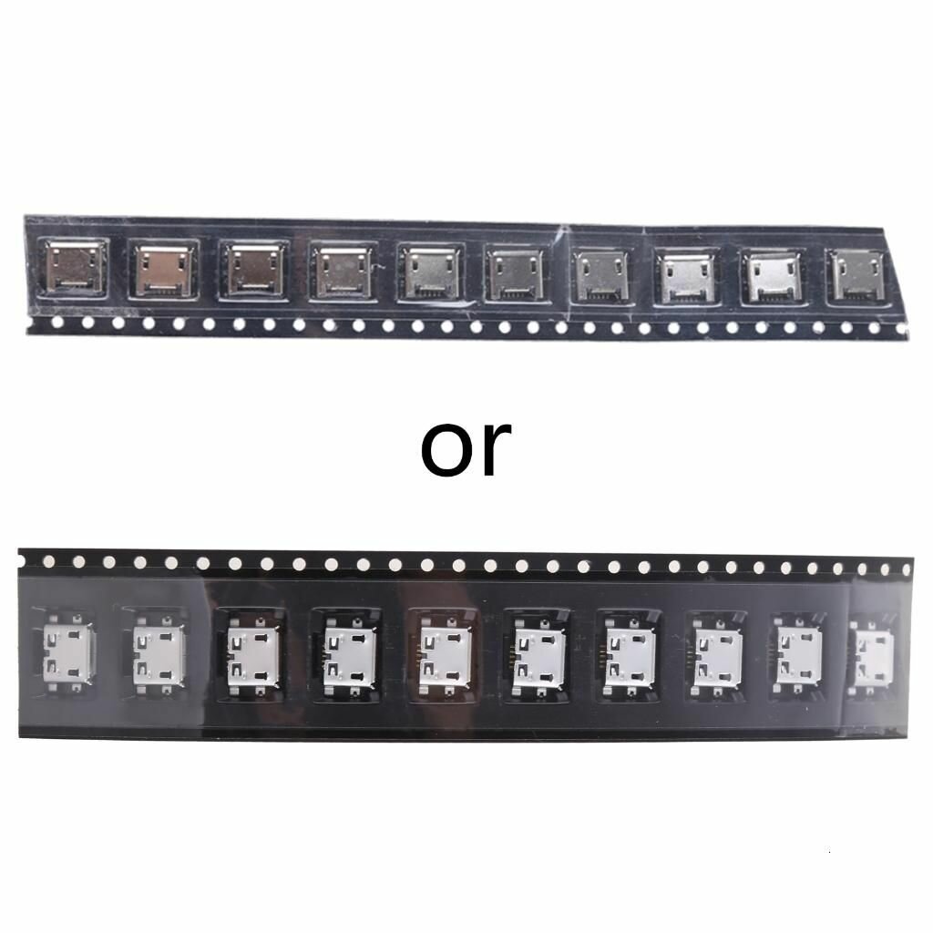 Разъём Micro USB Type B 5 Pin Female SMD