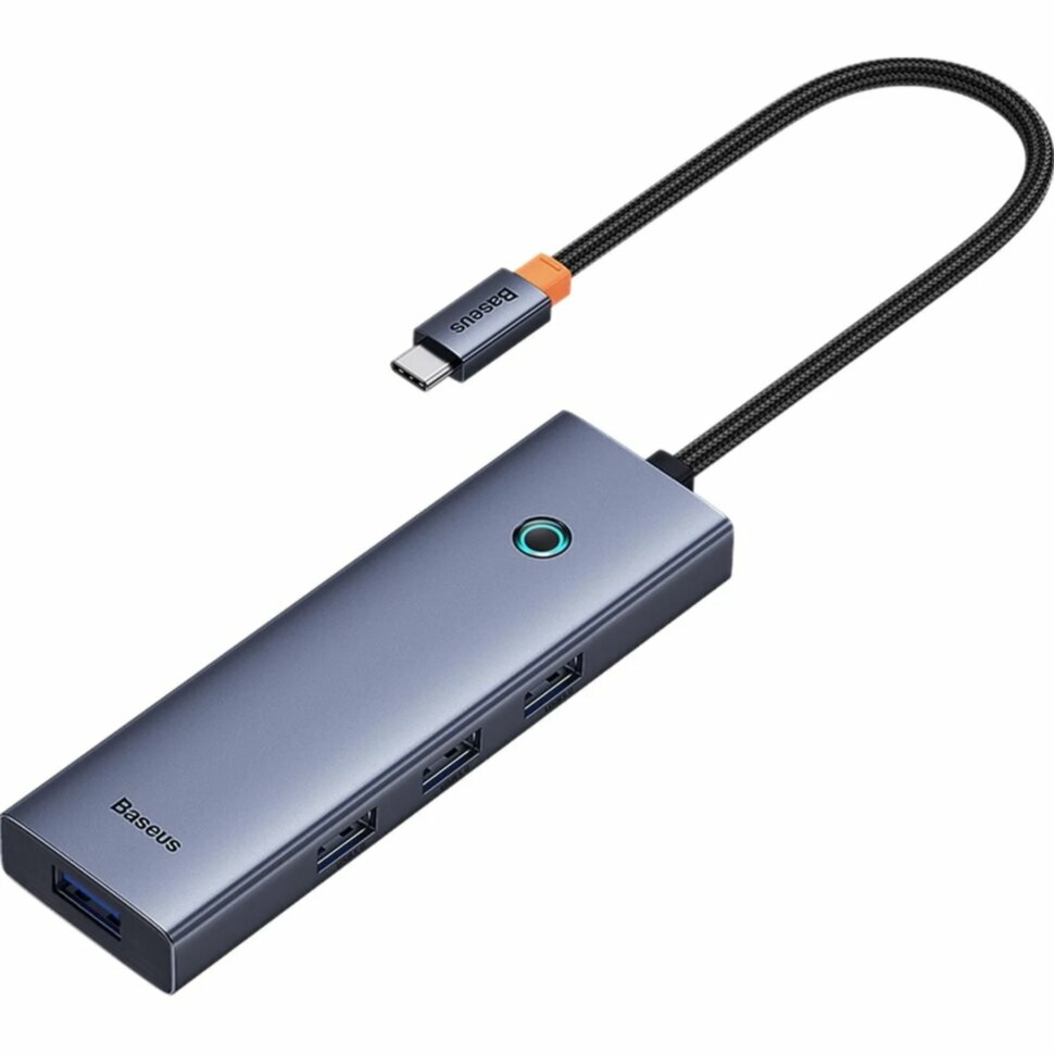 Разветвитель USB Baseus UltraJoy 4-Port Sp.Grey C-USB3.0 B0005280A813-03, 2399354