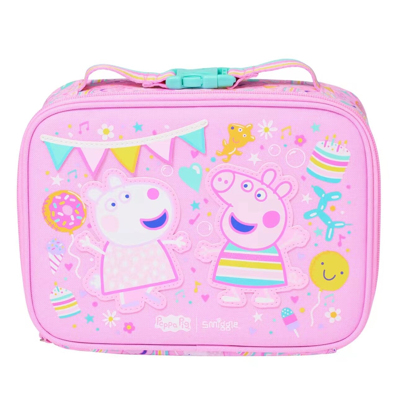Однослойный обеденный мешок Peppa Pig для детей, легкий размер 26x20x8см