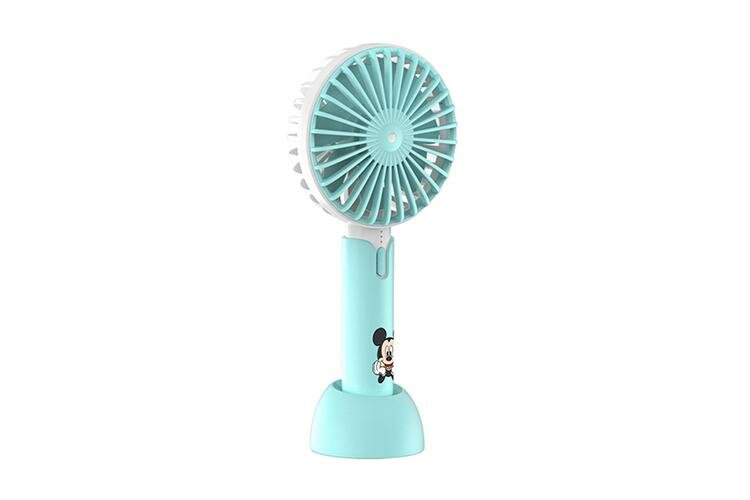 Мининастольный вентилятор Disney CE-839, с тремя скоростями, USB-зарядка, синий
