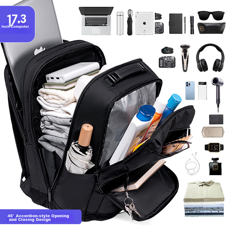 VICTORIATOURIST Backpack for Men, 17.3-Inch Laptop Bag, Large Capacity Business Backpack, Travel Bag, School Bag, V9089