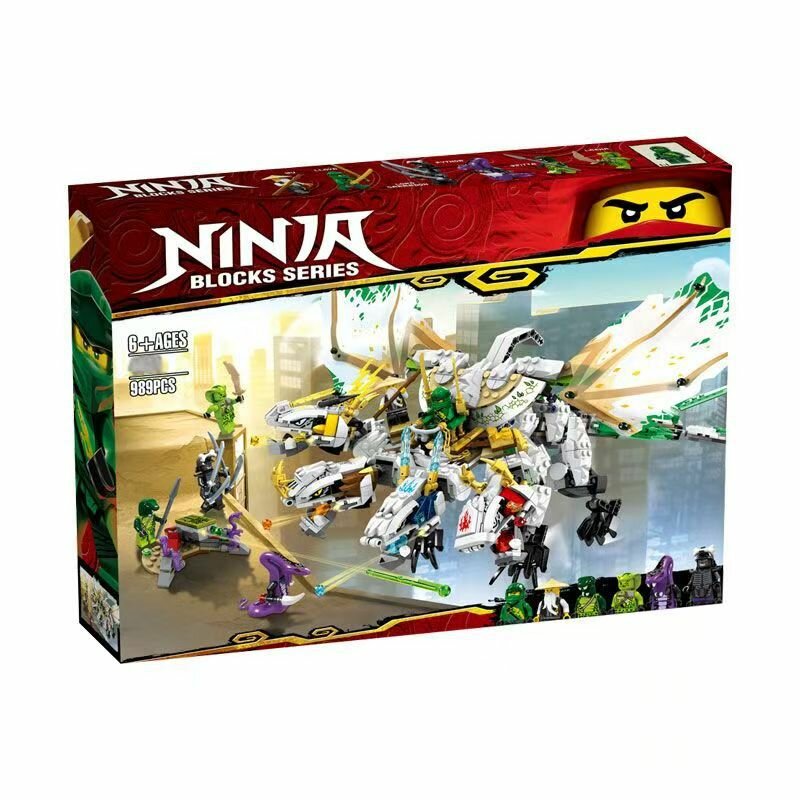 Совместим с LEGO Ninjago Bricks Titan Dragon Mecha Arena, собранная игрушка-головоломка в подарок