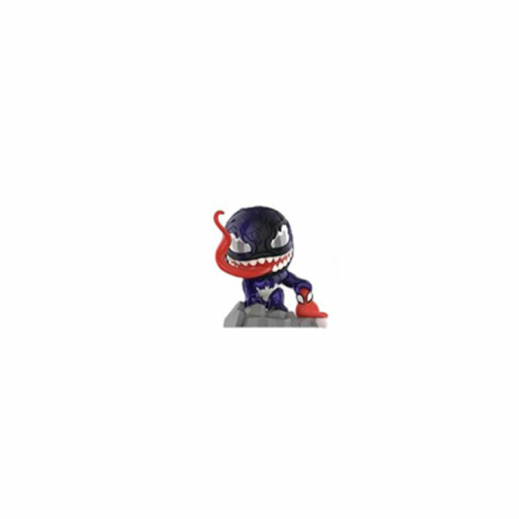 **POP MART Коллекция Marvel Little Spider and Venom 100% Mystery Boxes, Confirmed-Venom Vs. Spider-Man (Open)**