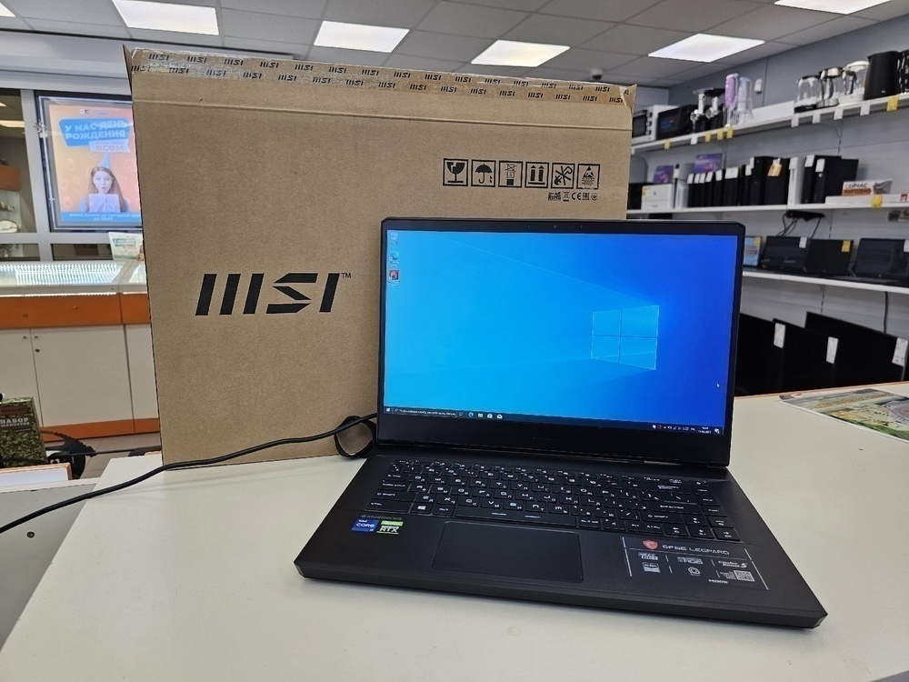 15.6" Игровой ноутбук MSI GP66 Leopard, 1920x1080, Intel Core i7 11800H, 16 ГБ DDR4, SSD 512 ГБ, NVIDIA GeForce RTX 3070 Б/У, Уценка