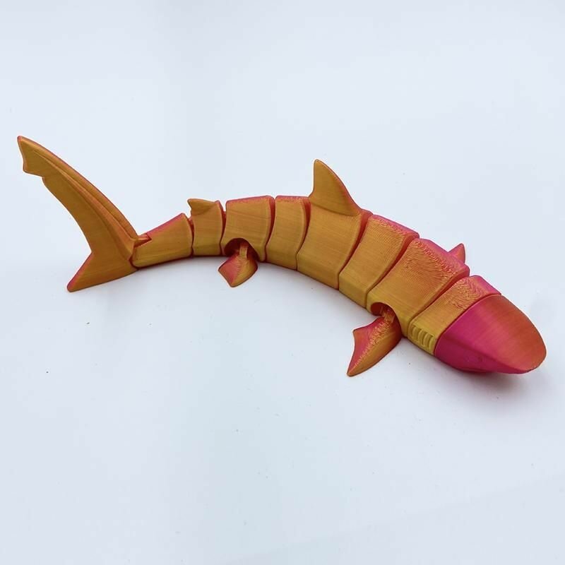 3D-модель акулы, шарнирная фигурка, морское животное, декор для аквариума, игрушка, подарок для детей, рождественские подарки
