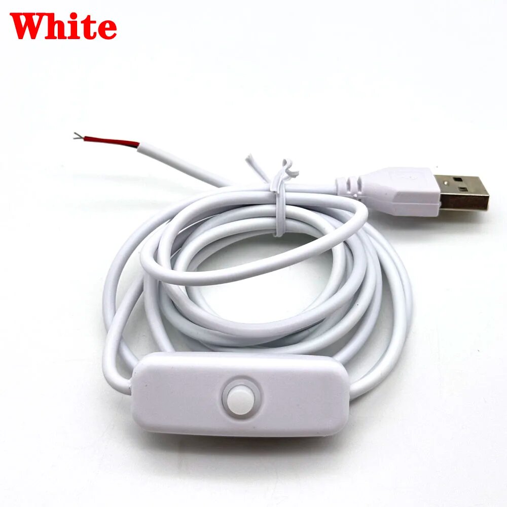 USB-кабель 1,5 м с выключателем LAJQTAO Белый, white