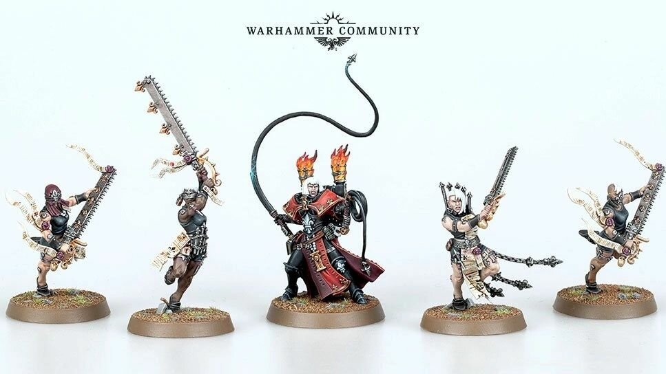 Battle Sisters Repentias. Adepta Sororitas. С подставками. Warhammer 40.000