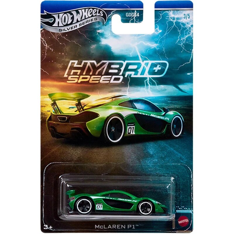 Hot Wheels McLaren P1 Hybrid Speed, изумрудный, Silver Series