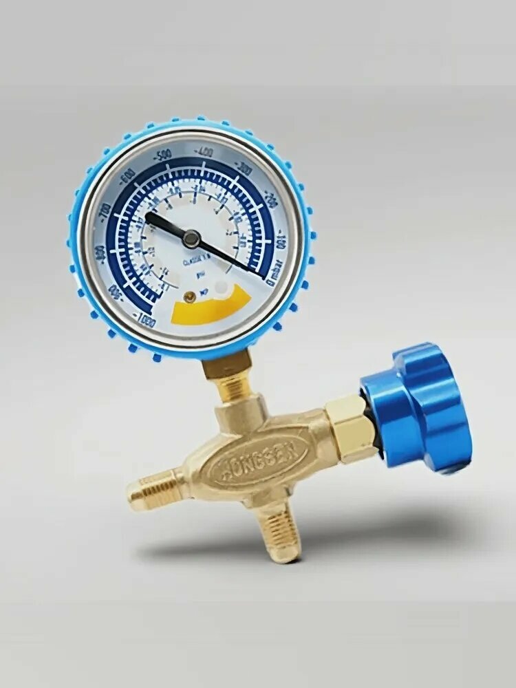 Вакуумметр, корпус клапана из нержавеющей стали, с защитной резиновой крышкой, тройник, 1 комплект